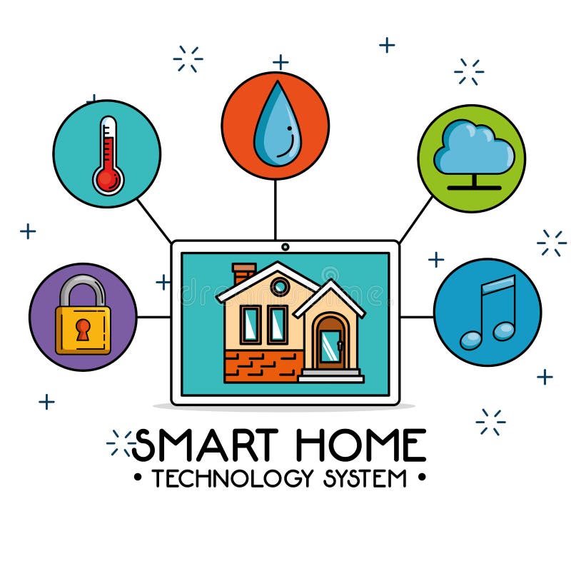 Smart home technology icon stock vector. Illustration of power - 81869102
