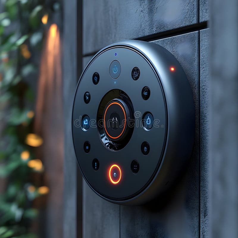 Smart Home Control Panel - 3D Illustration Stock Illustration ...