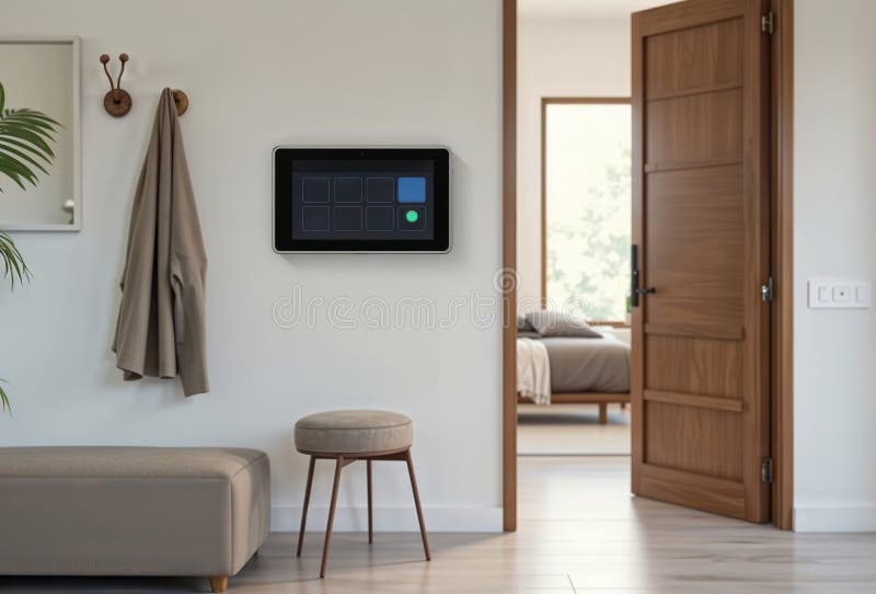 Smart Home Control Panel: Digital Interface in Stylish Minimalist ...