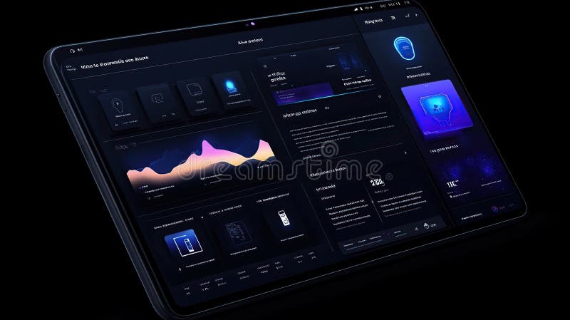 Smart Home Control Panel Interface Stock Illustration - Illustration of ...