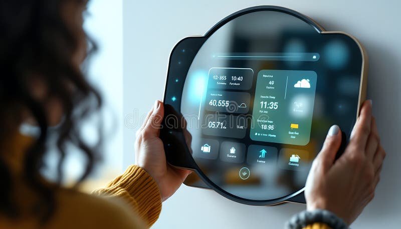 Smart Home Control Panel: Modern Technology and User Interface Stock ...