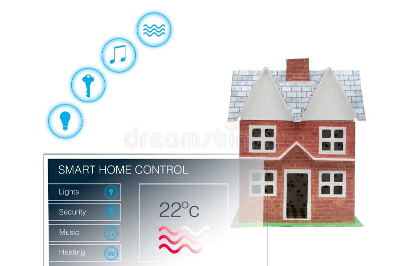 Smart Home with Control Panel for Remote Control House Stock ...