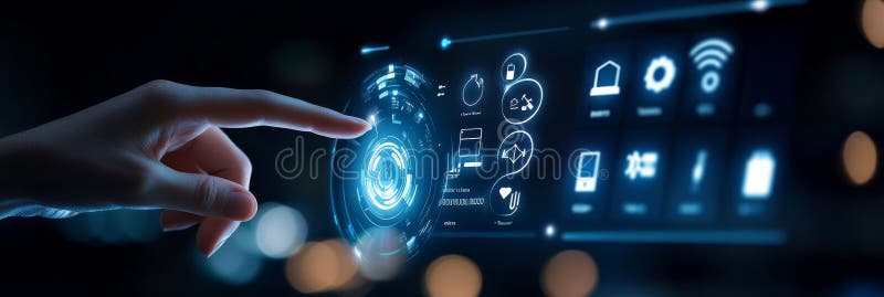 Smart Home Control Panel Seamless Automation at Your Fingertips a Hand ...