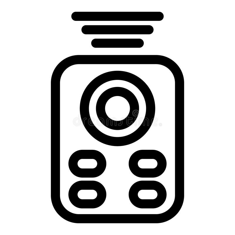 Smart Home Control Panel Sending Wireless Signal Icon Stock Vector ...