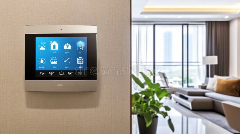 Smart Home Control Panel: Sleek Interface for Lighting, Climate ...