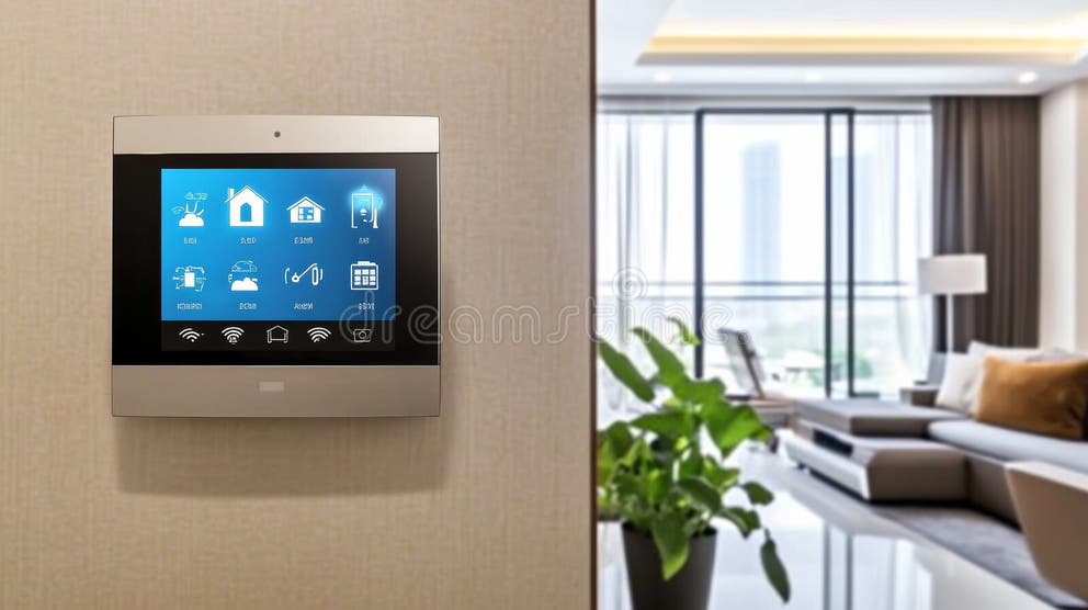 Smart Home Control Panel: Sleek Interface for Lighting, Climate ...