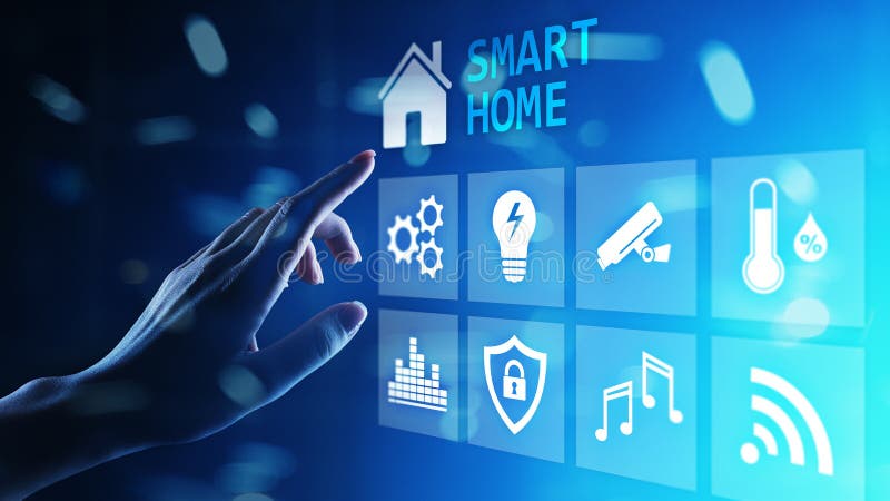 Smart Home Control Panel on Virtual Screen. Internet of Things, IOT ... Smart Home Control Panel on Virtual Screen. Internet of Things, IOT ...