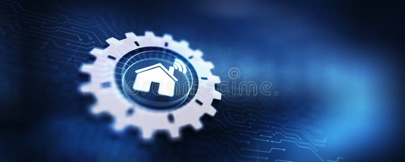 Smart Home Control Panel on Virtual Screen. IOT and Automation ...