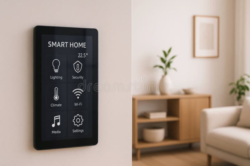 150 Smart Home Automation System Display Wall Modern Living Room ...