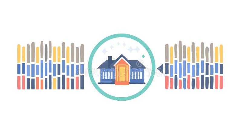 Smart Home Data and Connectivity, Vector Design Generative AI Stock ...