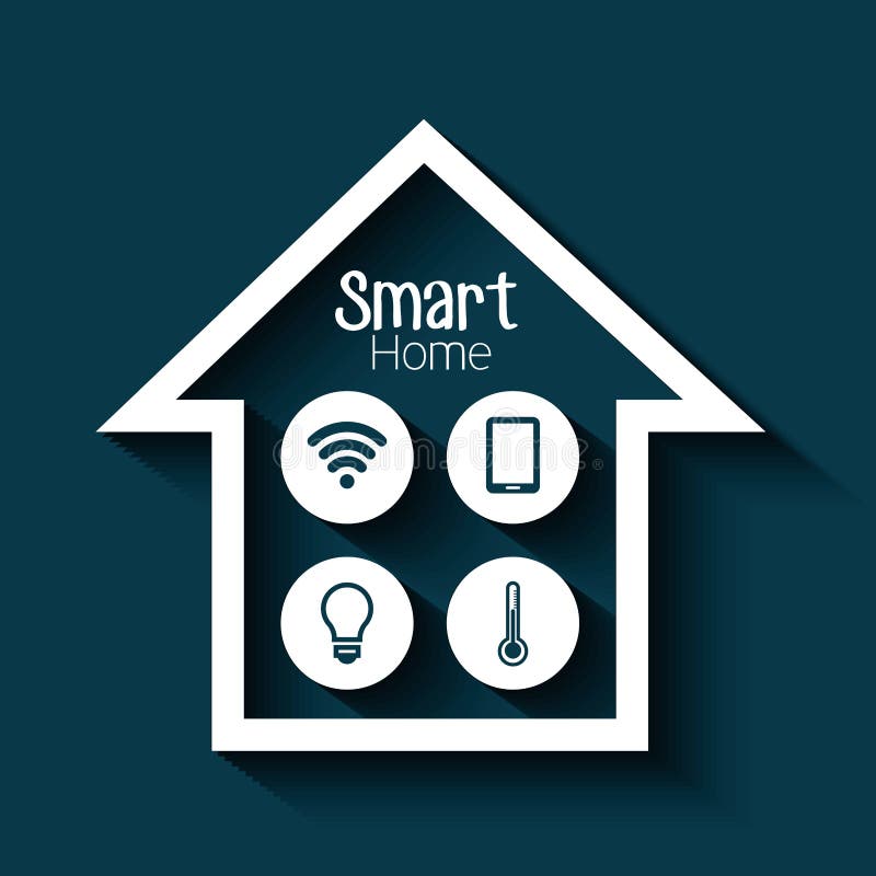 Smart home technology icon stock vector. Illustration of power - 81869102