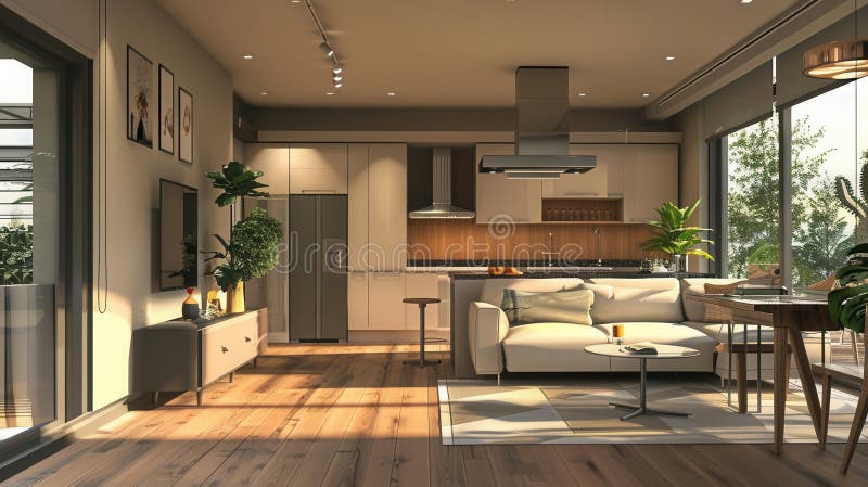 Smart Home Design. Modern Living Emphasizes Convenience and Technology ...