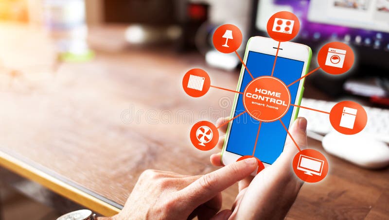 Smart Home Device - Home Control Stock Photo - Image of automated ...