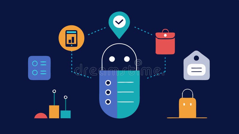 Smart Home Device an Illustration of a Smart Home Assistant that ...