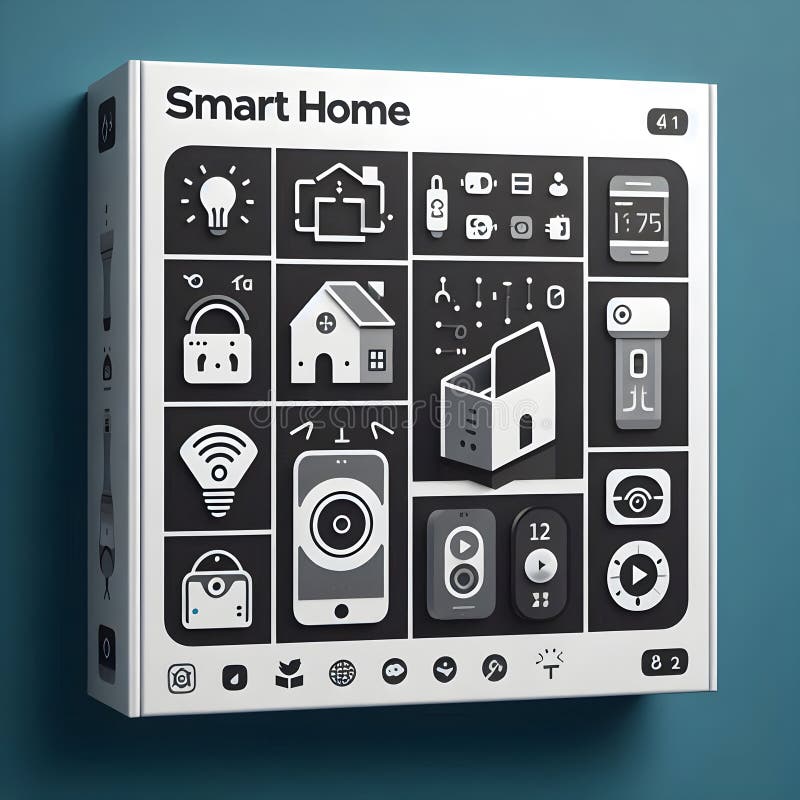 Smart Home Device Packaging, Ai-generated Image Stock Illustration ...