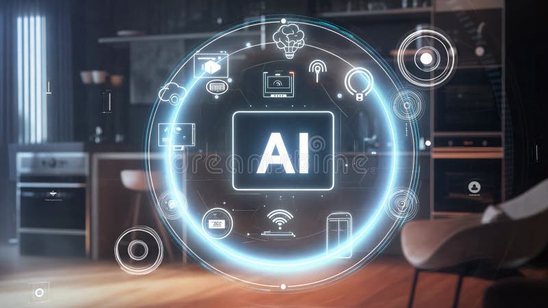 A Smart Home Device with the Text AI Displayed on Its Screen ...
