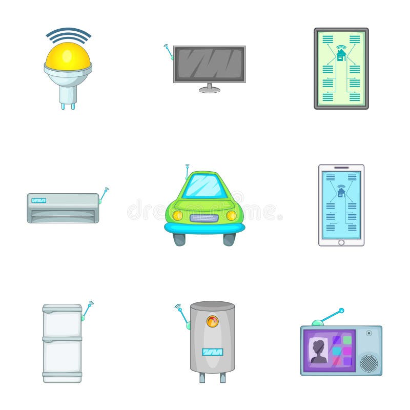 Devices for Home Icons Set, Simple Style Stock Vector - Illustration of ... Devices for Home Icons Set, Simple Style Stock Vector - Illustration of ...