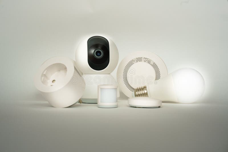 Smart Home Devices. Remote Controlled Camera Stock Image - Image of ...