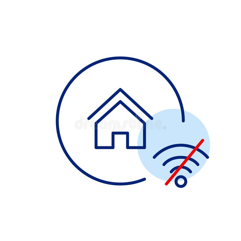 Smart Home Disconnected Wi-fi. Service Unavailable, Maintenance ...
