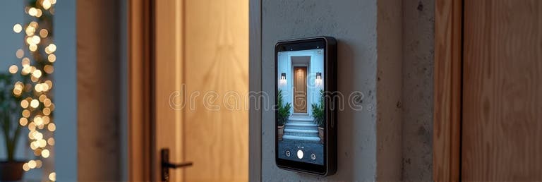 Smart Home Door Security System with Wall-mounted Control Panel in ...
