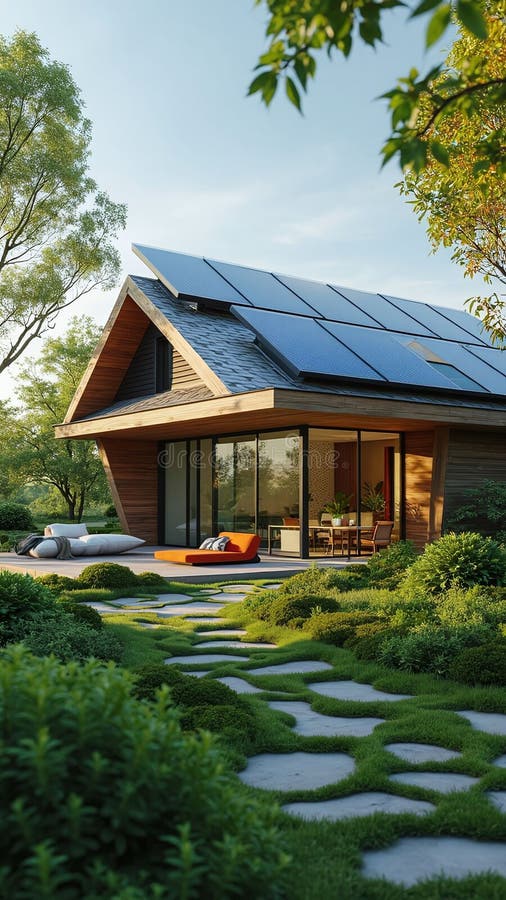 A Smart Home Equipped with Eco-friendly Technologies, Solar Panels, and ...