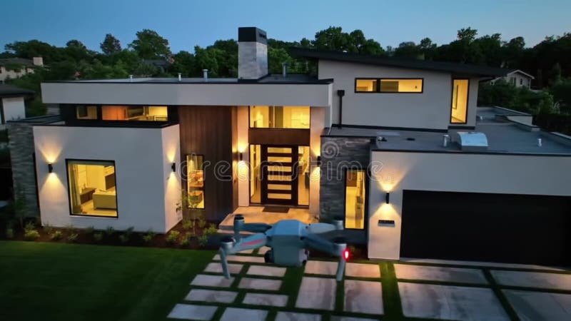 Smart Home Exterior with Adaptive Lighting and Autonomous Drone ...