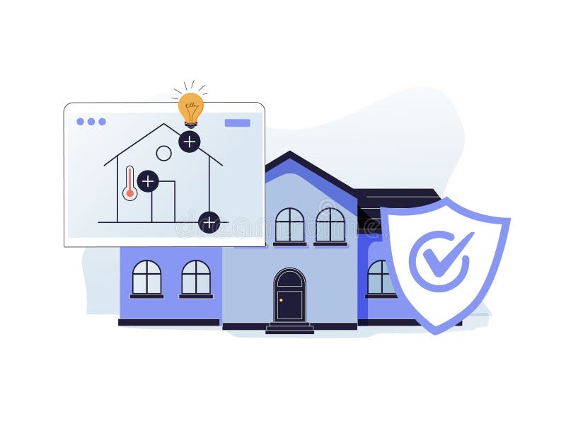 Smart Home. Flat Design Style Vector Illustration Concept of Smart ...