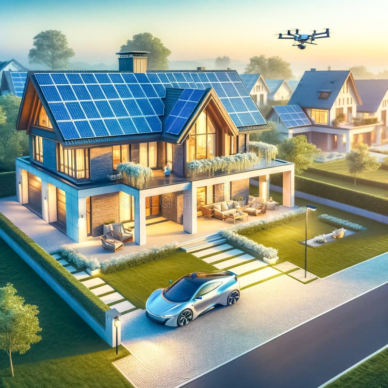 Smart Home of the Future: Solar-Powered with Autonomous Car and Drone ...
