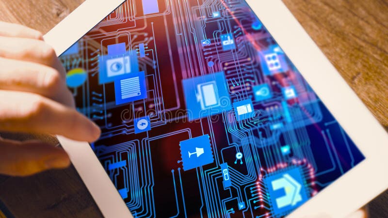 Smart Home Device - Home Control Stock Photo - Image of design, modern ...