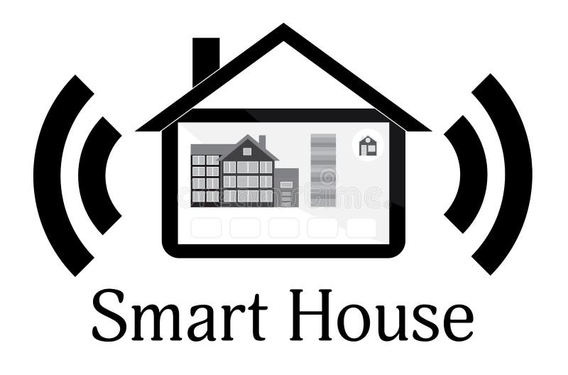 Smart Home Icon. Security and Automated System Stock Vector ...