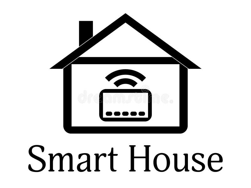 Smart Home Icon. Security and Automated System Stock Vector ...