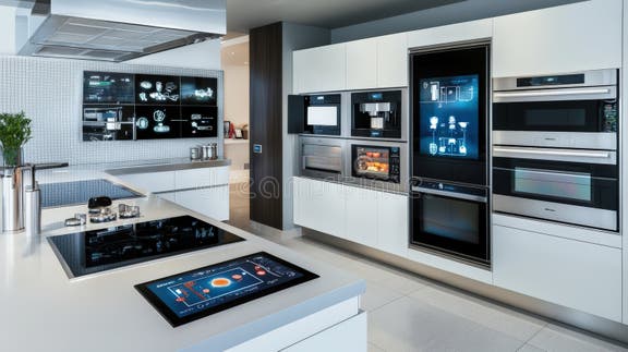 Smart Home Integration Future-ready Kitchen Design Modern Home Image ...