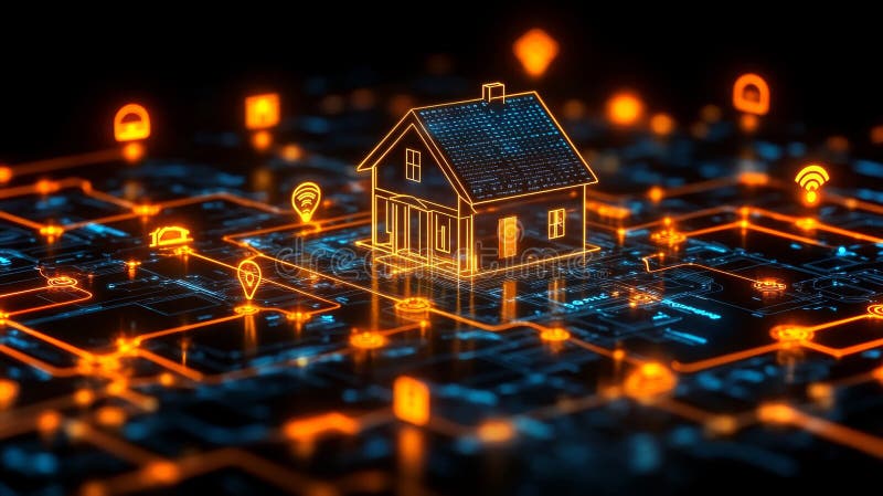 Smart Home Interface Displays Controls for Connected Devices and ...