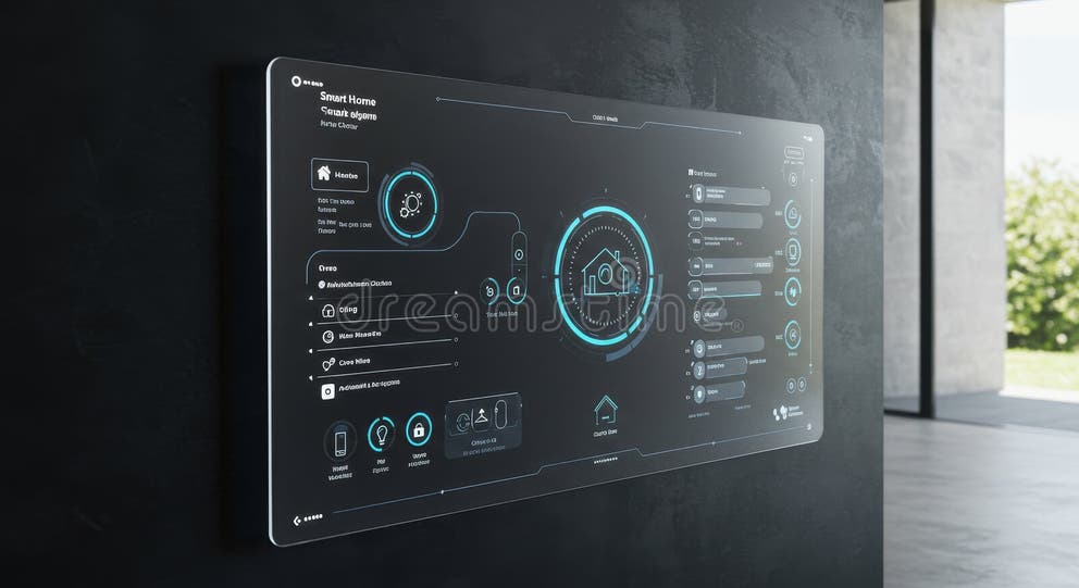 Smart Home Interface Futuristic Technology Design Futuristic Smart Home ...