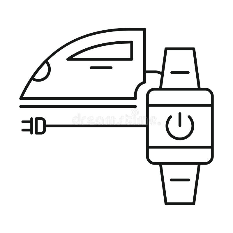 Electric Iron Icon, Outline Style Stock Vector - Illustration of clean ... Electric Iron Icon, Outline Style Stock Vector - Illustration of clean ...
