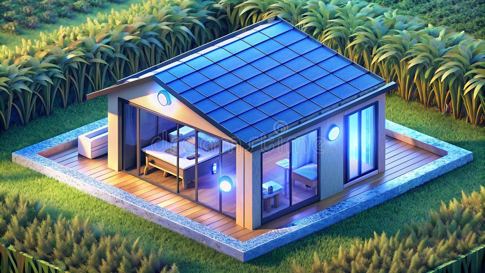 Smart Home Isometric Design Style. Concept of Smart House Technology ...