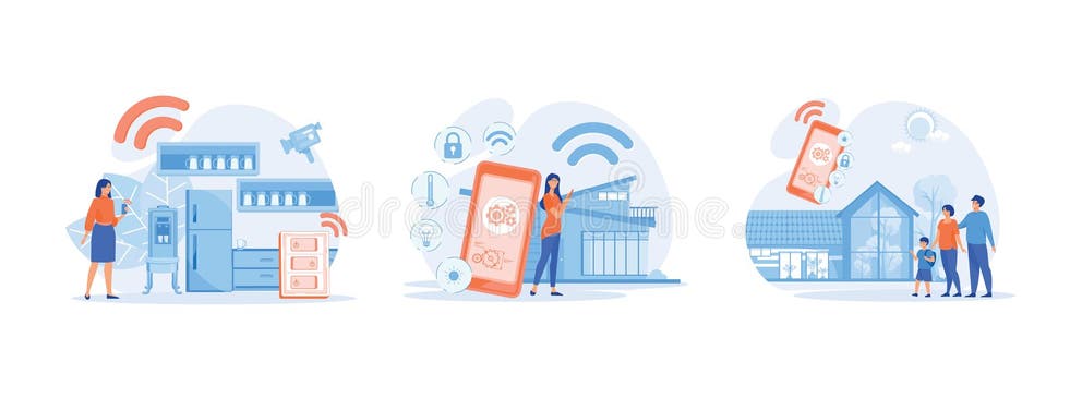 Smart Home, Smart Living Environment, Smart Home App with Control ...