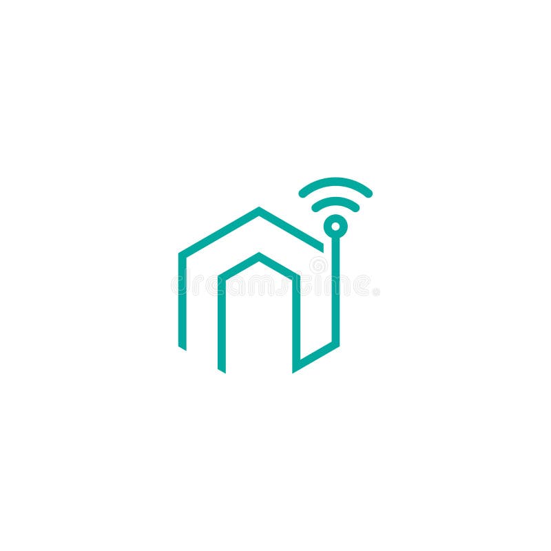 Smart Home Logo Icon Design Concept Illustration Template Stock Vector ...