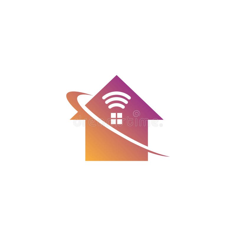 Smart Home Logo Icon Design Concept Illustration Template Stock Vector ...
