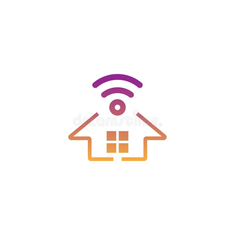 Smart Home Logo Icon Design Concept Illustration Template Stock Vector ...