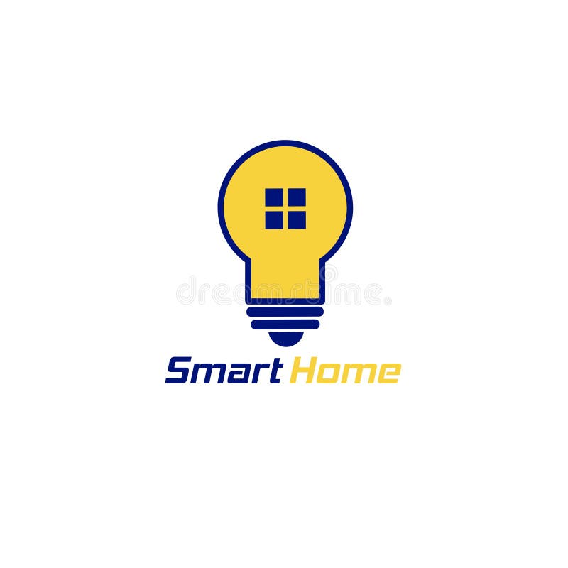 Smart Home Logo in Modern Style Stock Vector - Illustration of ...