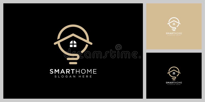 Smart Home Logo Vector Design Template Stock Vector - Illustration of ...