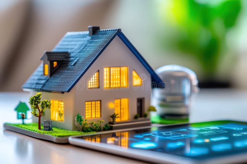 Smart Home Model with Advanced Control System Displayed in a Natural ...