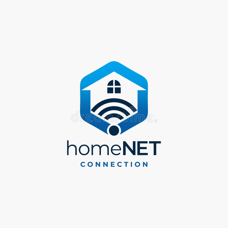 Smart Home Net Service , Wireless House Logo Vector Icon Stock Vector ...