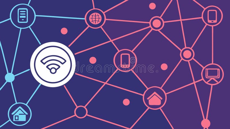 Smart Home Network Connection, Technology Integration Vector Design ...