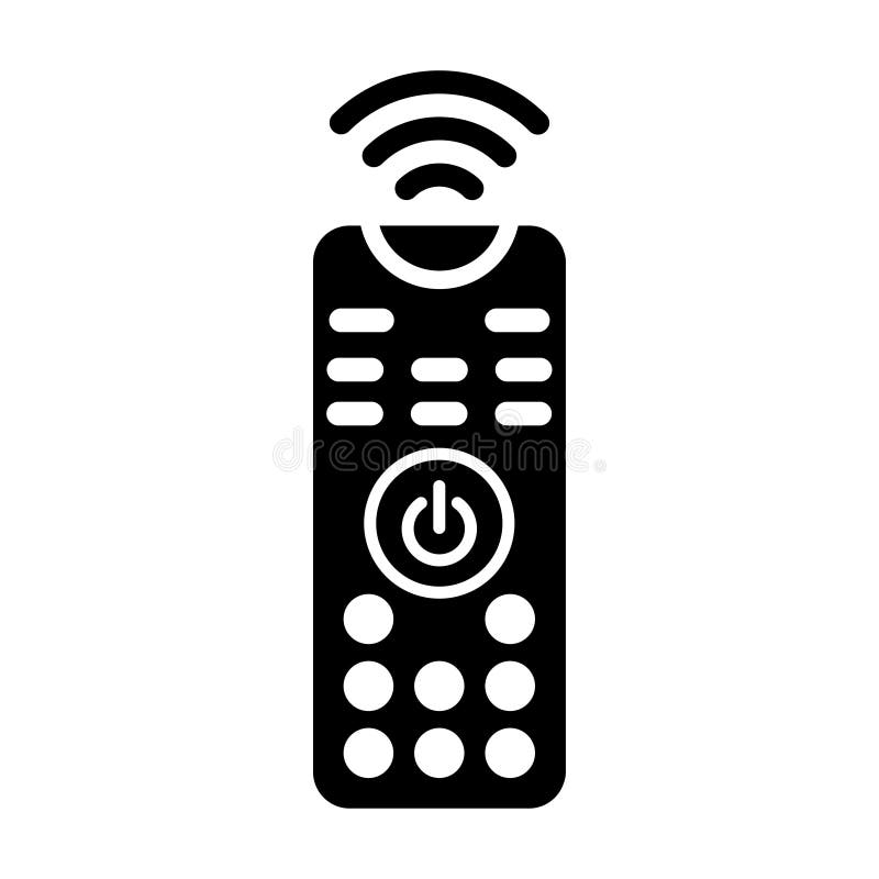 Smart Home Remote Control Icon Stock Vector - Illustration of sign ...