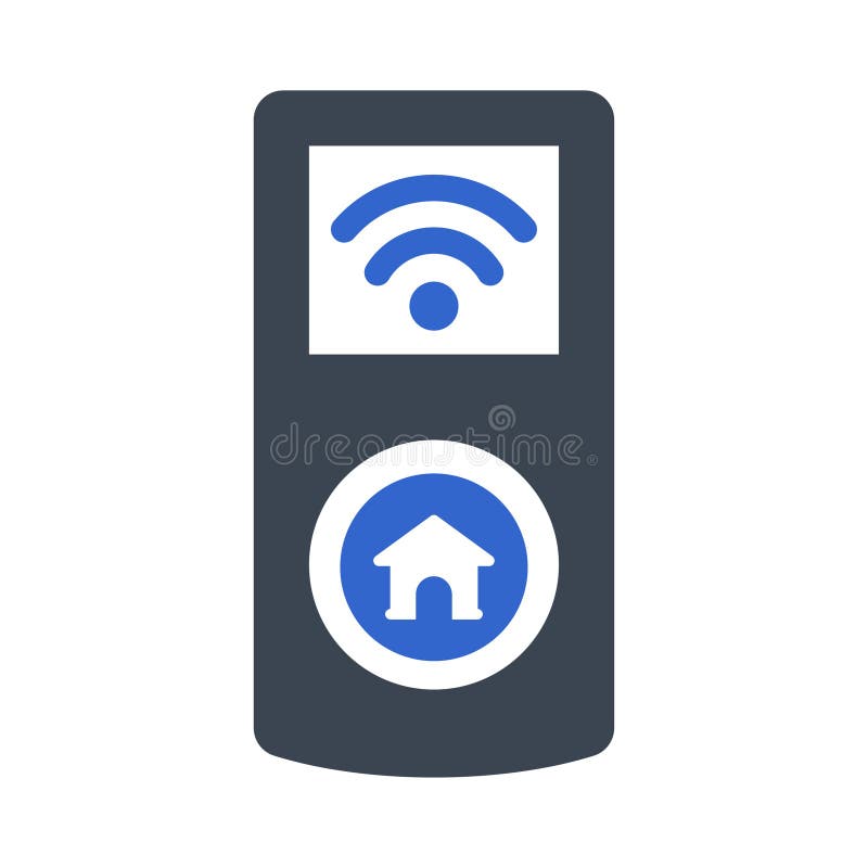 Smart home remote icon stock vector. Illustration of internet - 277374070