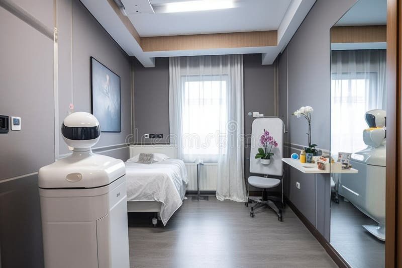 Smart Home, with Robot Butler and Artificial Intelligence System, that ...