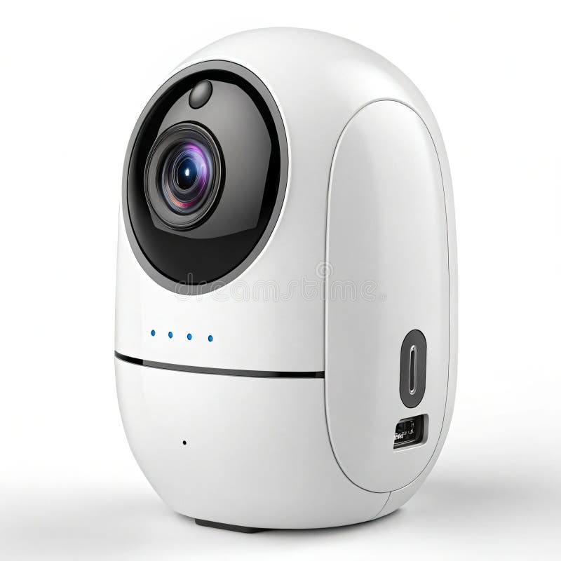 Smart Home Security Camera stock illustration. Illustration of access ...