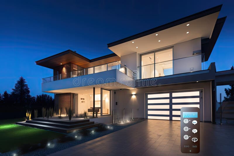 Smart Home with Sensor Lights, Temperature Controls, and Security ...